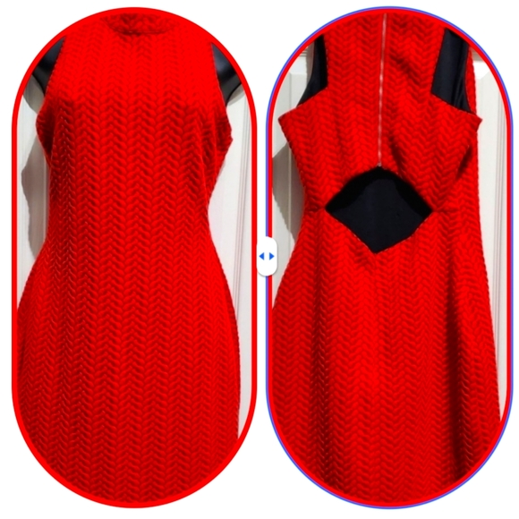 Sugar Lips Dresses Sugar Lips Red Sleeveless With Sexy Cutout On
